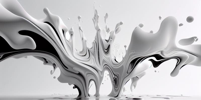 3D Abstract Splash, Background Design Stock Illustration - Illustration ...