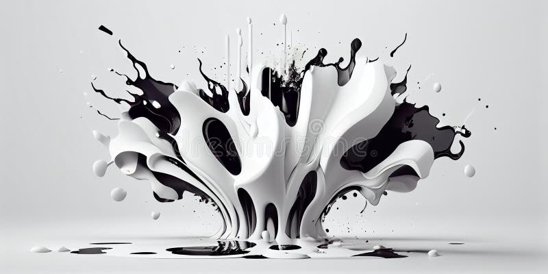 3D Abstract Splash, Background Design Stock Illustration - Illustration ...