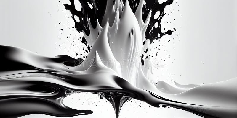 3D Abstract Splash, Background Design Stock Illustration - Illustration ...
