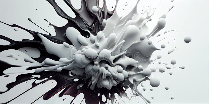 3D Abstract Splash, Background Design Stock Illustration - Illustration ...