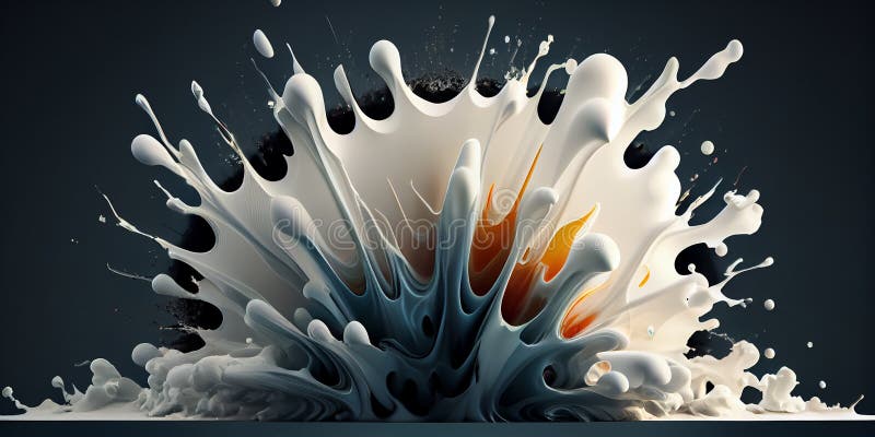 3D Abstract Splash, Background Design Stock Illustration - Illustration ...