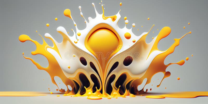 3D Abstract Splash, Background Design Stock Illustration - Illustration ...