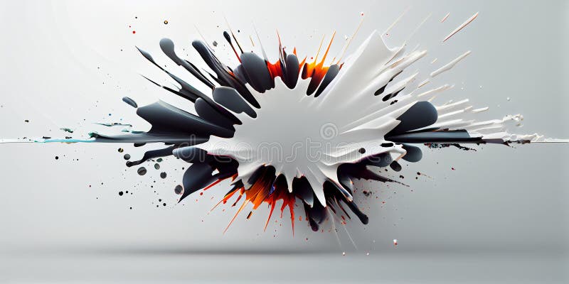 3D Abstract Splash, Background Design Stock Illustration - Illustration ...