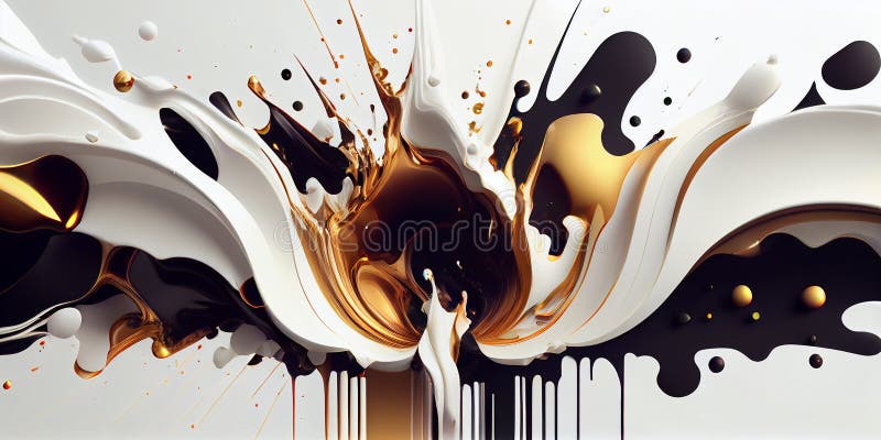 3D Abstract Splash, Background Design Stock Illustration - Illustration ...