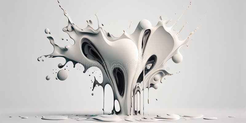 3D Abstract Splash, Background Design Stock Illustration - Illustration ...