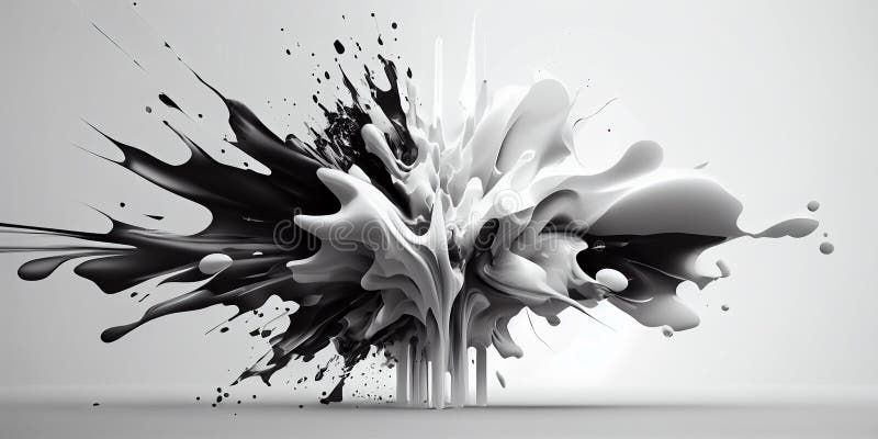 3D Abstract Splash, Background Design Stock Illustration - Illustration ...