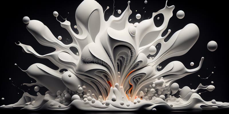3D Abstract Splash, Background Design Stock Illustration - Illustration ...