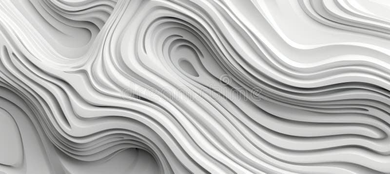 3D Abstract Structural Design of Repeating Pattern Wavy Relief ...