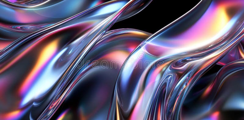 This is a 3D Abstract Tech Background with Blue Liquid Streamlines on ...