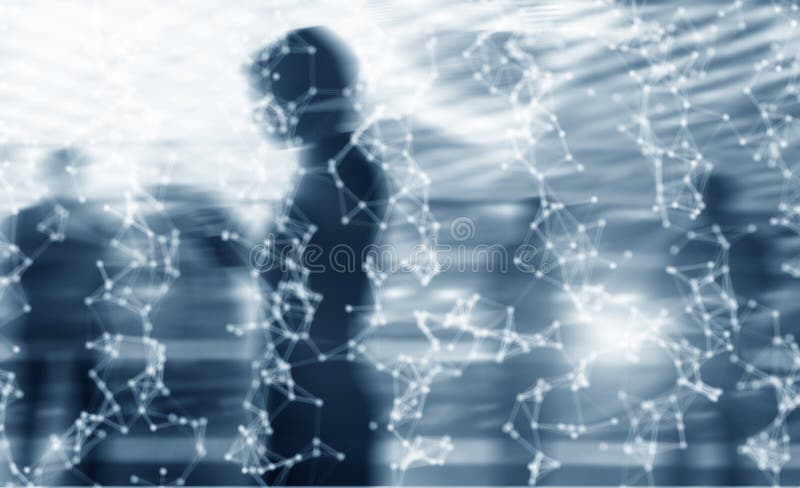 3D Abstract Technology and Engineering People Concept. Stock Image ...