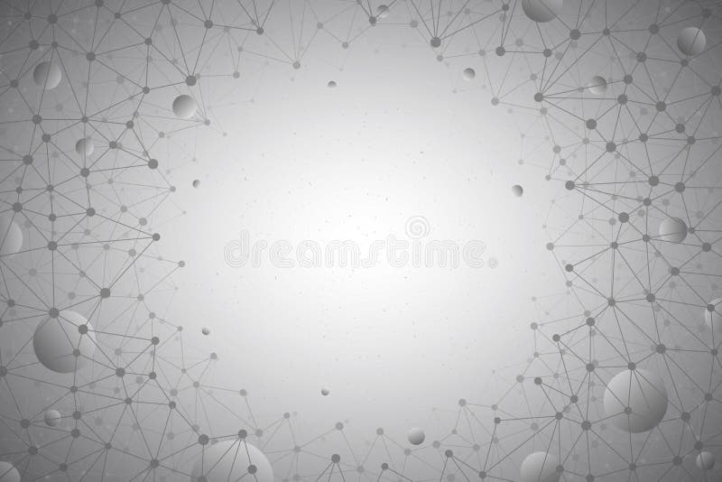 3d Abstract Vector Technology Gray Background Stock Vector ...