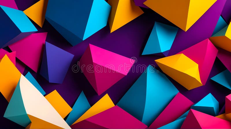 3d Abstract Vivid Colorful 8k Background Shapes Wallpaper Desktop Pc ...