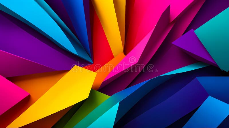 3d Abstract Vivid Colorful 8k Background Shapes Wallpaper Desktop Pc ...