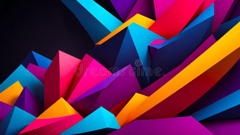 3d Abstract Vivid Colorful 8k Background Shapes Wallpaper Desktop Pc ...