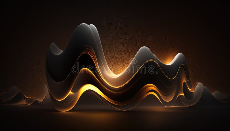 3D Abstract Background Waves Stock Illustration - Illustration of ...