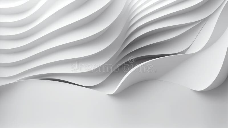 3D Abstract White Background Stock Illustration - Illustration of line ...