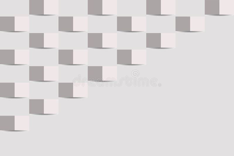 3d Abstract White Background with Geometric Texture Cube Bricks Stock ...
