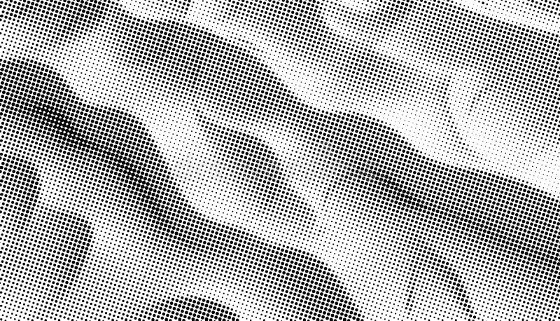3d Abstract White and Black Background with Dotted Halftone Effect, Dot Pattern. Vector Vintage ...