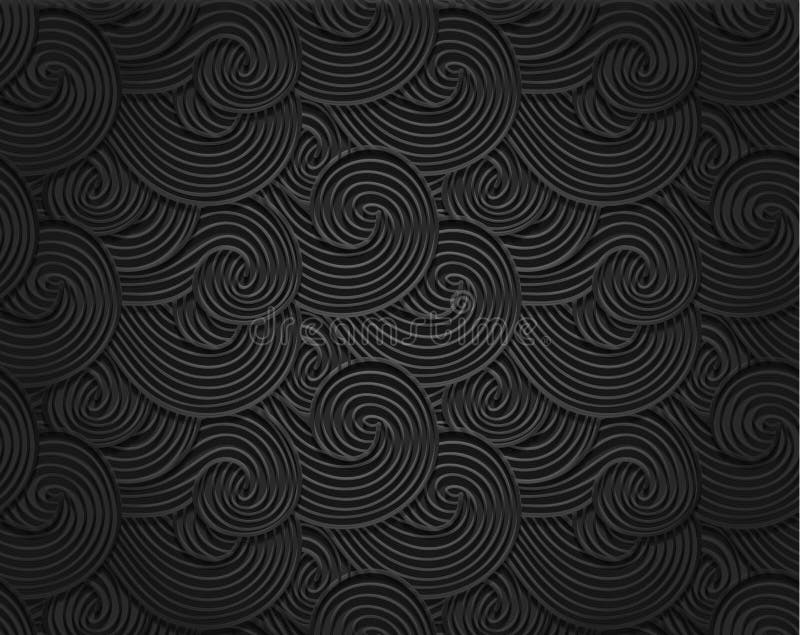 Abstract Wind Texture, Sea, Ocean and River Vector Waves Background ...