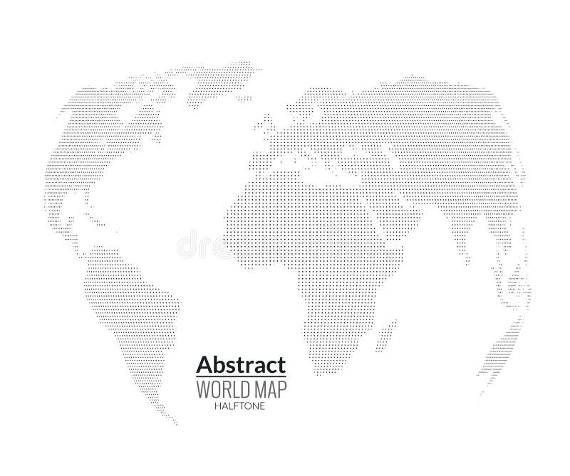 Dotted Abstract World Map. Vector Illustration Stock Vector ...