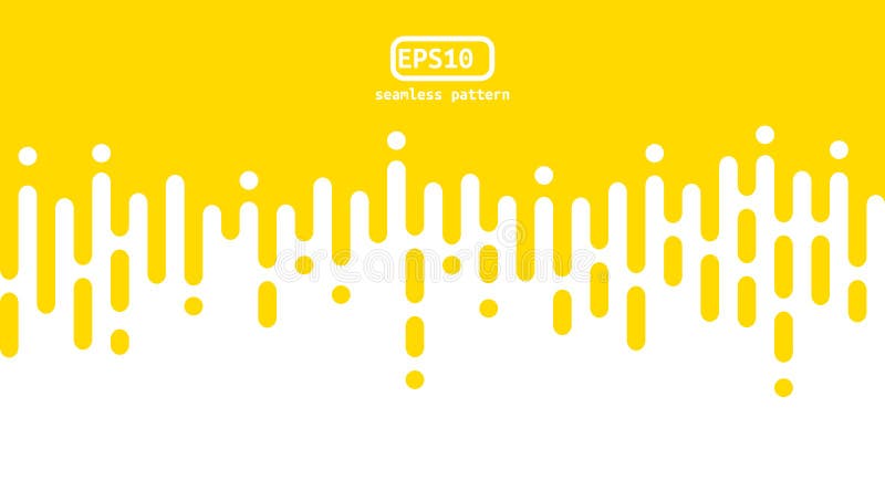 2D Abstract Yellow Lines Halftone Seamless Pattern Stock Vector ...