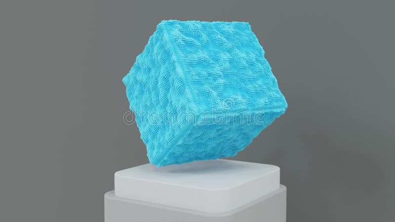 3d Abstraction of Many Cubes Stock Illustration - Illustration of ...