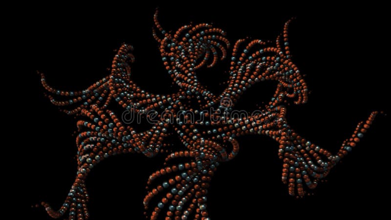 3d Abstraction of Multicolored Patterns of Small Beads Rotating and ...