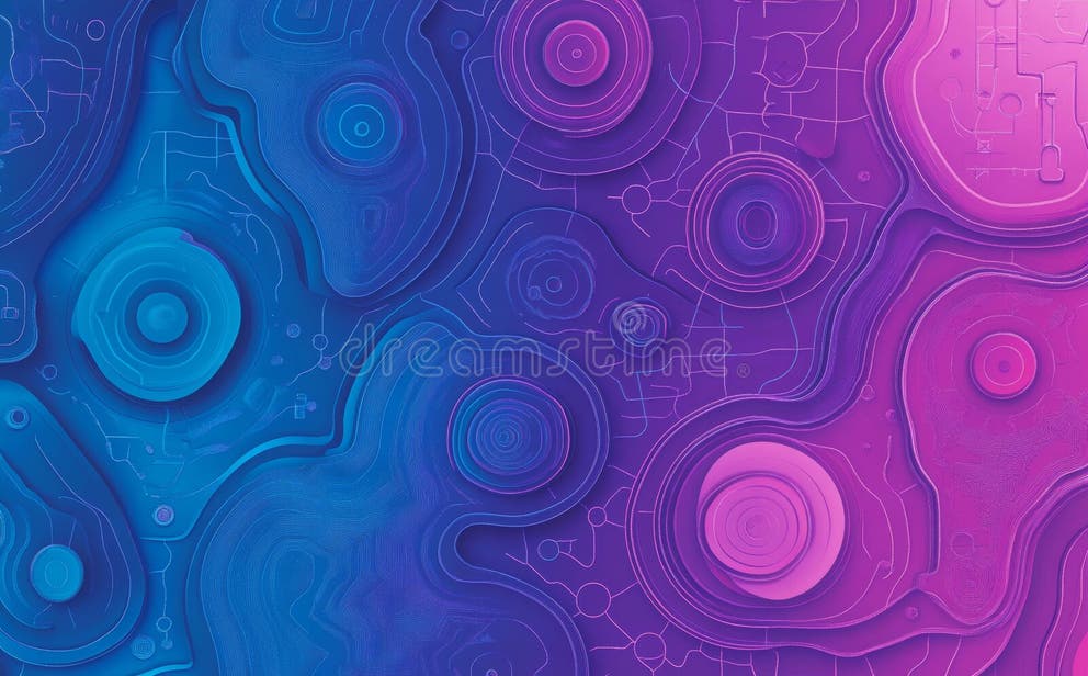 A 3D Abstraction Showing Lines and Rays on a Wavy Surface, Representing ...