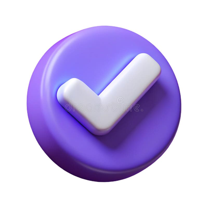 3d accept free icon stock illustration. Illustration of confirmation ...