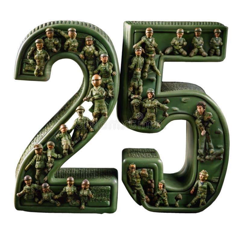 3D Action Figures Isolated on White Background. Stock Illustration ...