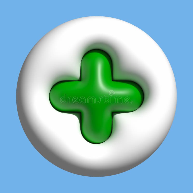 3D Added Icon, Plus Buttons, Increase Icon for Media Social Emoji Stock ...