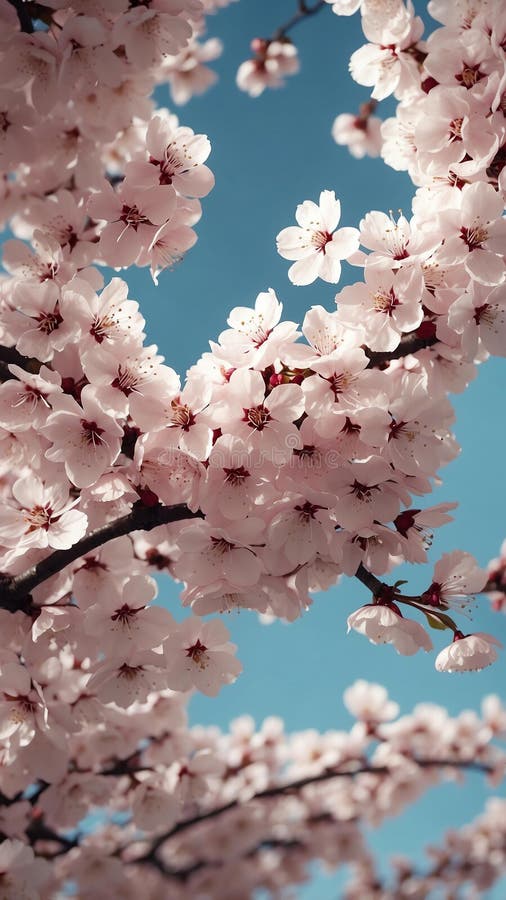 3d Aesthetic Image of Spring with Cherry Blossoms for Ai Generated ...