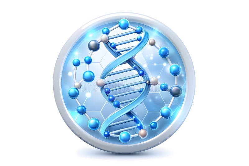 3d Ai Driven Bioinformatics Elements Concept As Abstract Elements Representing Bioinformatics