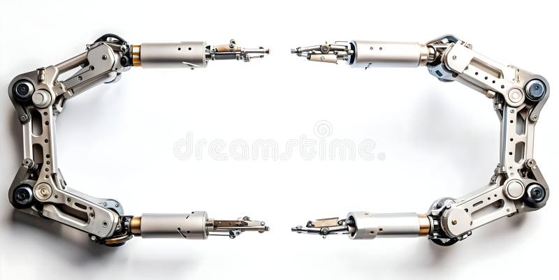 3D AI Driven Robotic Arm Frame Concept As a Border Frame with Robotic ...