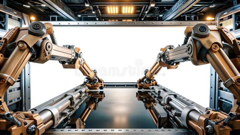 3D AI Driven Robotic Arm Frame Concept As a Border Frame with Robotic ...