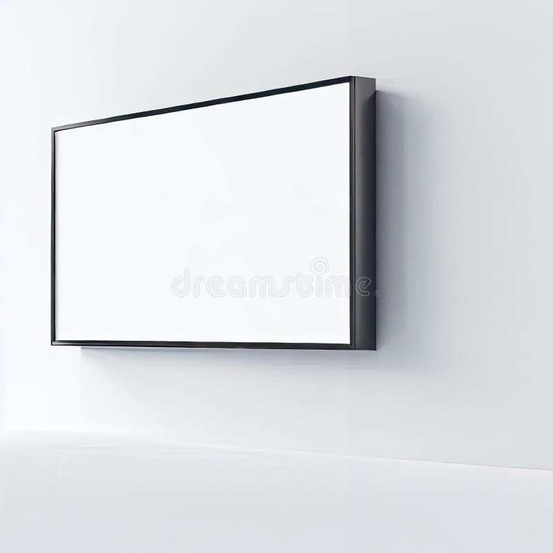 3d Ai Generated Mockup of Blank Board Stock Illustration - Illustration ...