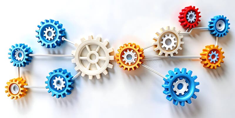 3D AI Powered Automation Flow Vector Concept As a Clean Abstract Depicting Automation Flow with ...