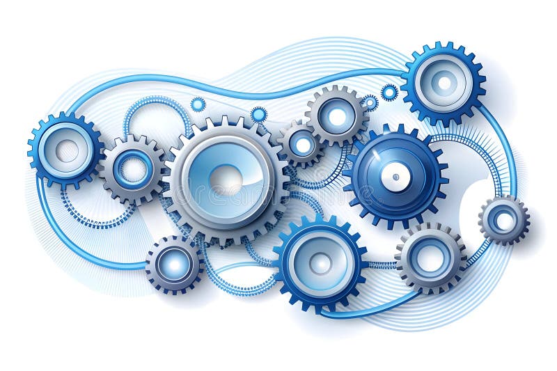 3D AI Powered Automation Flow Vector Concept As a Clean Abstract Depicting Automation Flow with ...