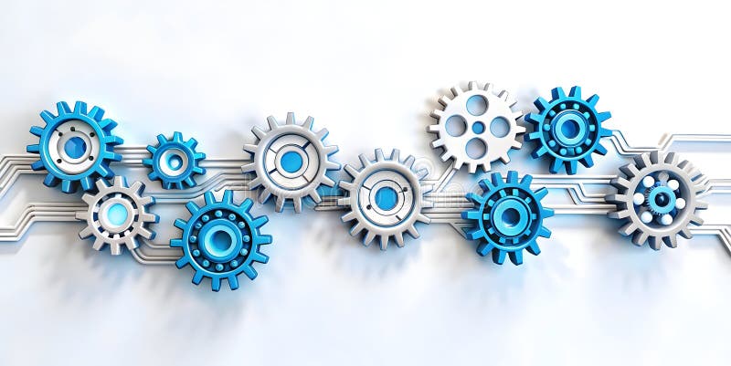 3d Ai Powered Automation Flow Vector Concept As A Clean Abstract Depicting Automation Flow With