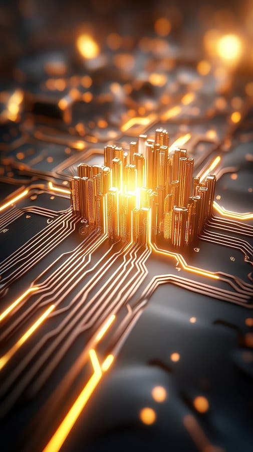 3D AI-powered Virtual Environments Depicted As a Glowing, Futuristic ...