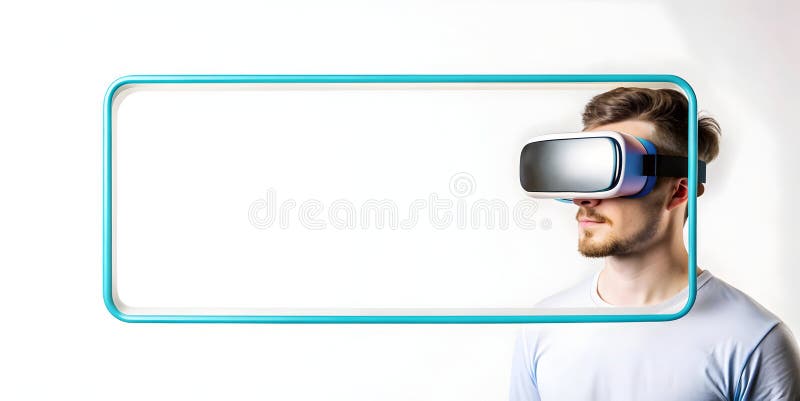 3D AI Powered Virtual Reality Border Frame Concept As a Border Frame ...