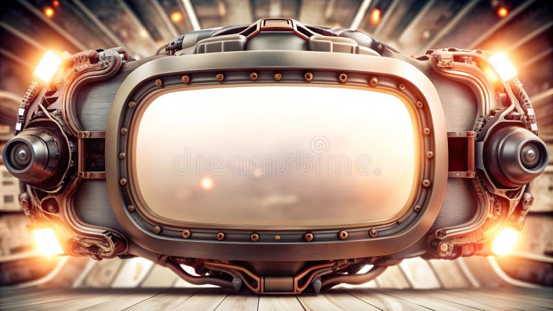 3D AI Powered Virtual Reality Border Frame Concept As a Border Frame ...