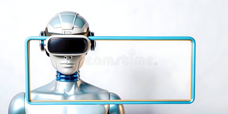 3D AI Powered Virtual Reality Border Frame Concept As a Border Frame ...