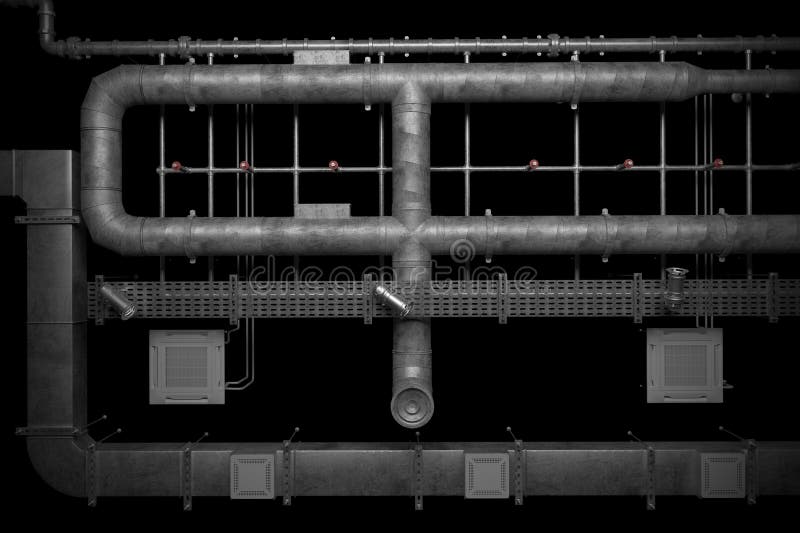 Air condition system stock illustration. Illustration of metal - 19289899