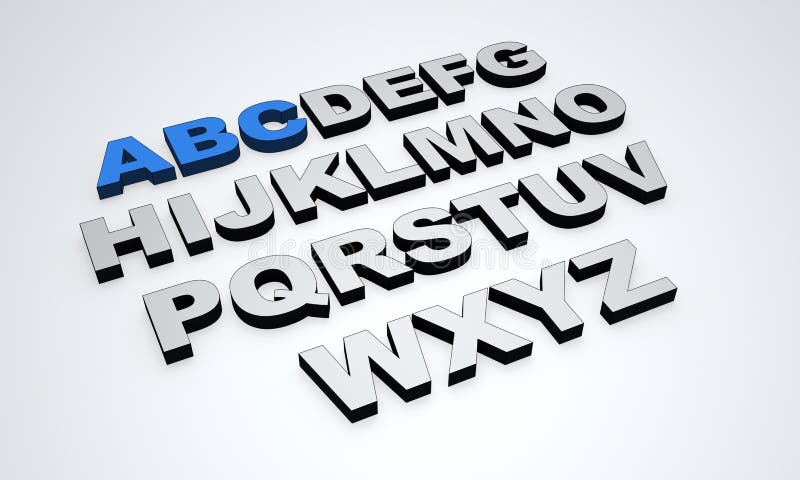 3d alphabet stock photo. Image of design, dimensional - 34947686