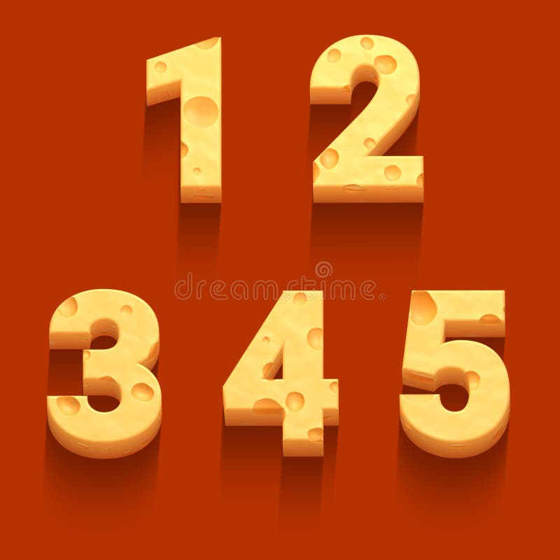 Cheese Numbers Stock Illustrations – 347 Cheese Numbers Stock ...