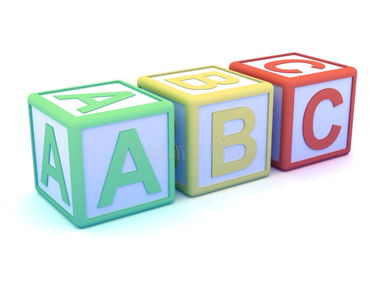 Wooden alphabet blocks stock vector. Illustration of school - 33332019