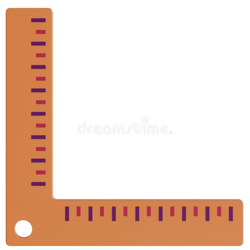 3D angle ruler stock illustration. Illustration of text - 266077250