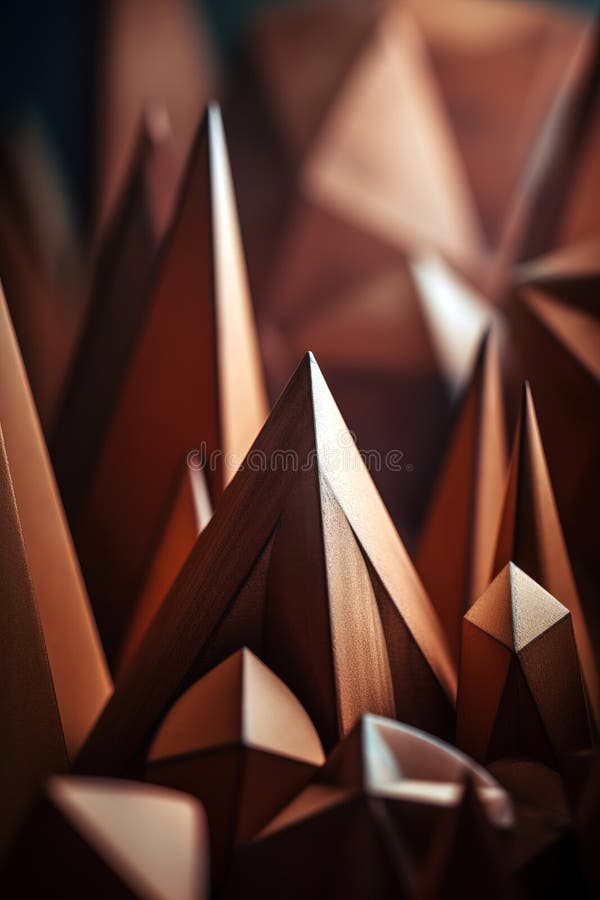 3D Angular Shapes Textured Background. Stock Illustration ...