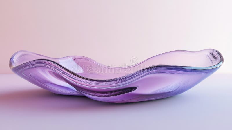 A 3D Animated Abstract Geometric Pattern with a Pearlescent, Iridescent ...